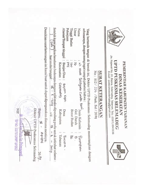 Pemerintah Kabupaten Tabanan Pdf