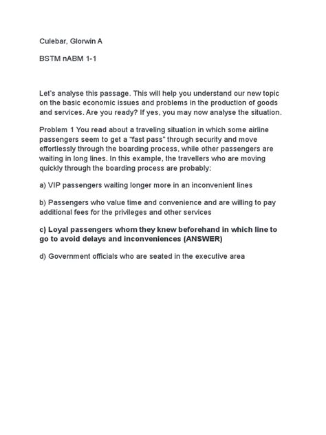 Assignment No 1 In Ae Pdf Business