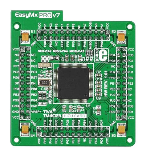 Mikroe 1621 Mikroelektronika Add On Board Mikroe Mcu Easymx Pro V7 Tiva C Tm4c123gh6pzl