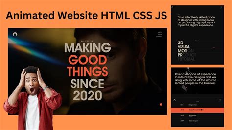 can you believe this website stunning animations with html css