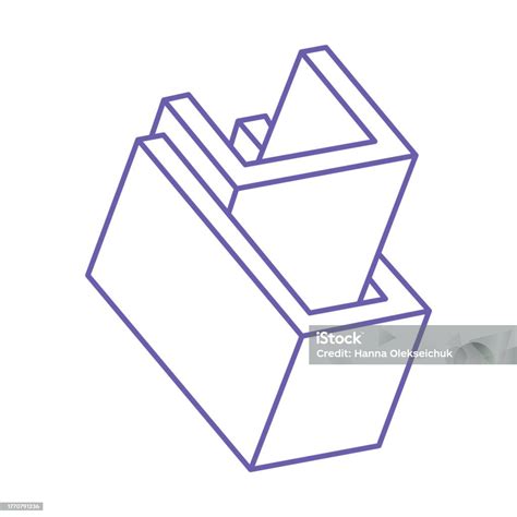 환상 모양 3d 기하학 문신 착시 수치 신성한 기하학 트렌디한 2022 베리 페리 색상의 로고 0명에 대한 스톡 벡터 아트 및
