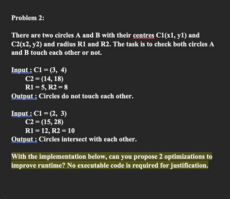 Solved Problem There Are Two Circles A And B With Their Chegg
