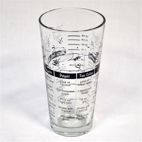 1960s Libbey 12oz Tall Cocktail Measuring Glass