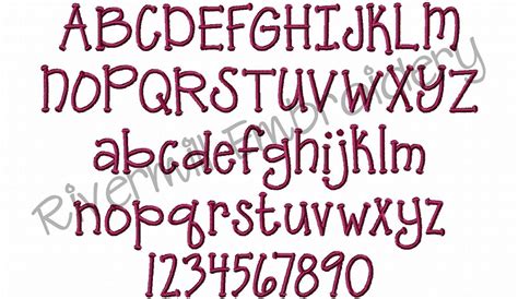 Grasshopper Machine Embroidery Font Rivermill Embroidery