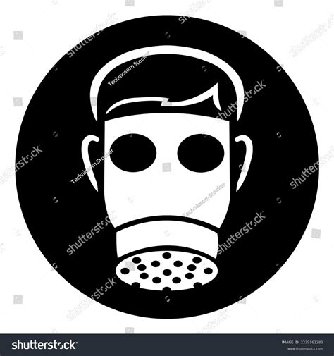 Wear Full Face Symbol Signvector Illustration Stock Vector Royalty