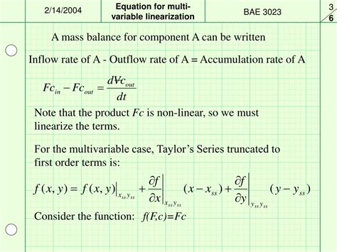 Ppt Multivariable Linearization Powerpoint Presentation Free