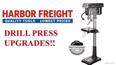 Harbor Freight Drill Press Upgrades And Modifications Youtube