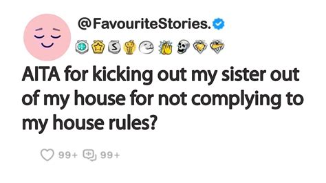 Aita For Kicking Out My Sister Out Of My House For Not Complying To My