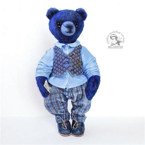 Teddy Bear Angel Blue Mood By Oksana Vovdenko Handmade Teddy Bears