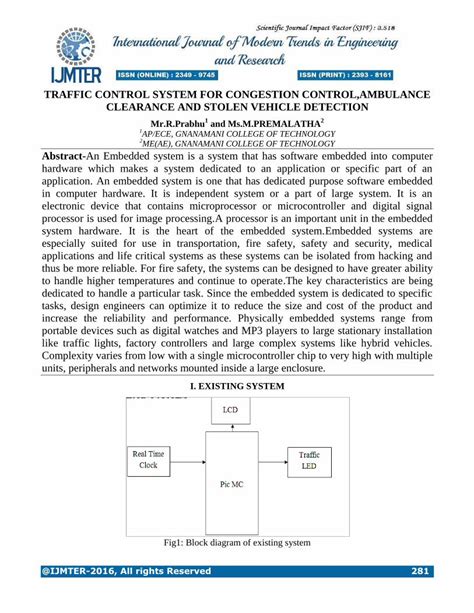 Pdf Traffic Control System For Congestion Control · Pdf Filetraffic Control System For