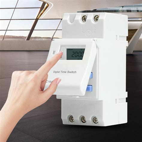 Thc15a Din Rail Timer Relay Time Switch Weekly Programmble Electronic