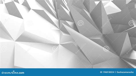 White Geometric Poligon Abstract Background Stock Illustration Illustration Of Render Mosaic