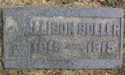 Allison Boller 1915 1915 Monumento Find A Grave