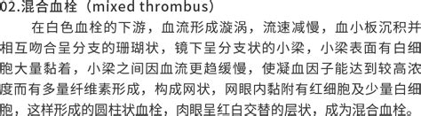 背景知识 血栓形成过程的病理变化虚拟仿真实验教学