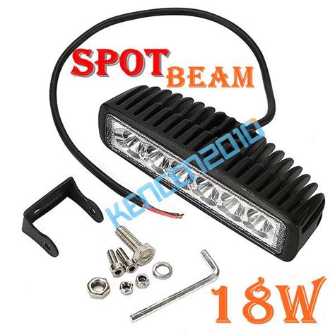 Purchase IP67 18W LED WORK LIGHT SPOT Beam Offroads Driving LAMP 4X4 4WD CAR BOAT Truck In Hong