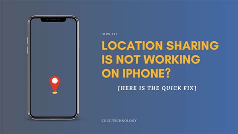 Share My Location Is Not Working On Iphone Fixed