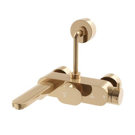 Auric Gold Exposed Thermostatic Mixer Opal Prime Jaquar Global