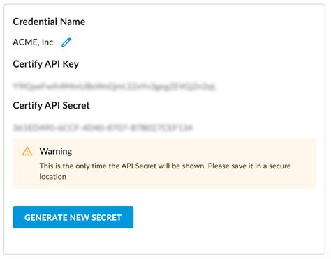 Generating An API Key And Secret Emburse Professional Help Center