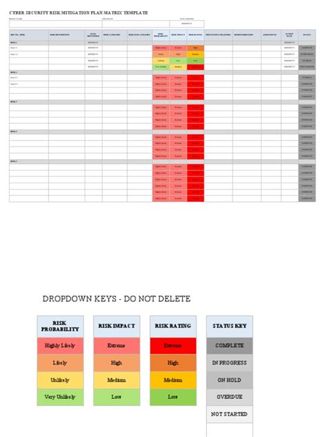 Ic Cyber Security Risk Mitigation Plan Matrix 11680 Pdf