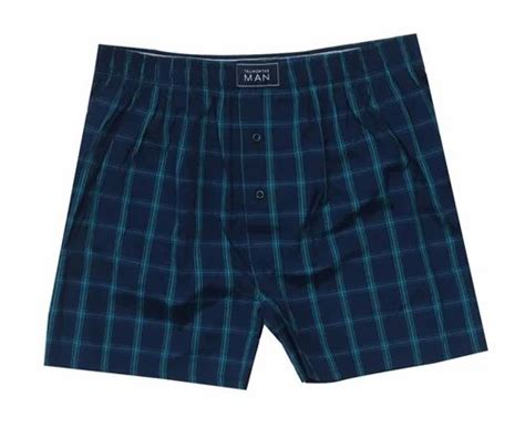 Poly Cotton Striped Mens Woven Boxer Shorts Navy Blue At Rs 170 In Kolkata