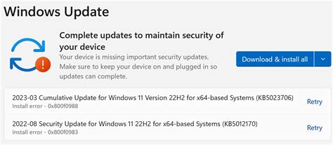 Update Errors Rtiny10