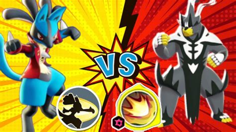 Urshifu Wicked Blow Vs Lucario Power Up Punch 🤠 Ll Pokemon Unite Youtube
