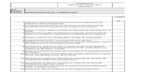 Protocolo Para Descargar Combustible Pdf Document