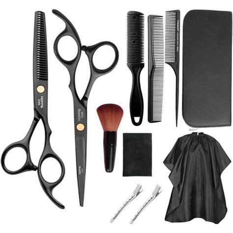 Lot De 11 Paires De Ciseaux De Coiffure Professionnels En Acier