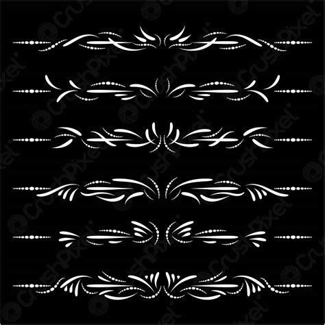 Fashion Dividers Underlines And Text Separators Vector Collection Isolated Vector Stock Vector