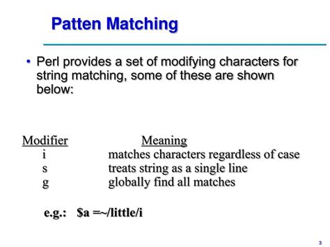 PPT Perl Beyond The Basics Regular Expressions Subroutines And