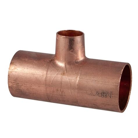 NIBCO 1 In X 3 4 In Copper Solder Tee Fittings In The Copper Fittings Department At Lowes Com