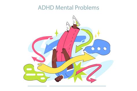 Premium Vector Adhd Symptom Attention Deficit Hyperactivity Disorder Signs