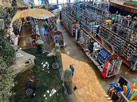 People Shopping In A Bass Pro Shop In Islamorada Florida Editorial