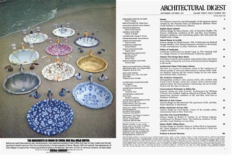 Architectural Digest Architectural Digest Septemberoctober 1971