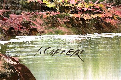 Irene Cafieri Signed I Cafieri Landscape On Canvas X