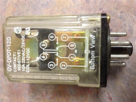 Gv Dpdt 12d Master Electronics Relay 12vdc