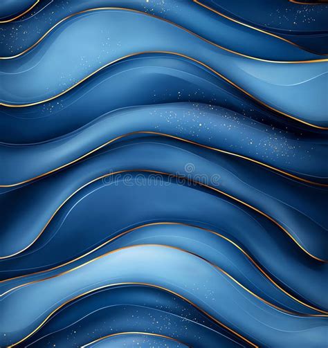 A Captivating Abstract Image Featuring Flowing Blue Waves Blended With Soft Curves And Gradients