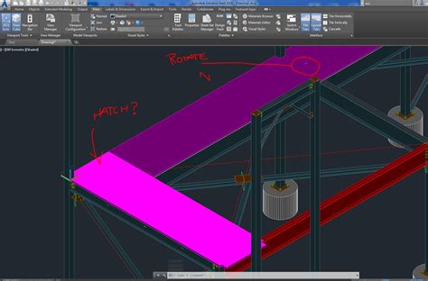 solved how to rotate grating bearing bars and hatching autodesk