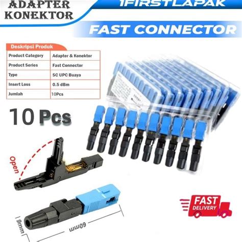 Jual 10pcs Sc Upc Fiber Optik Fiber Fast Conector Fiber Optik Fast