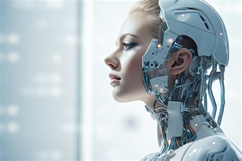 Premium Ai Image A Symbolic Concept Image Of Ai Technology Fused With A Human Robot Brain By