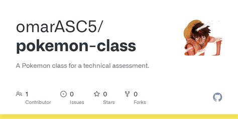 Github Omarasc5pokemon Class A Pokemon Class For A Technical