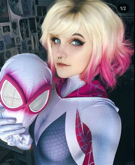 Across The Spider Verse Spider Gwen Helmet Cosplay Gw