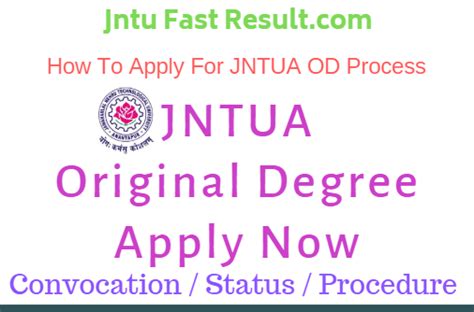 Jntua 11th Convocation Notification Feb 2021 Apply Od