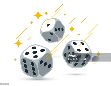 주사위 벡터 3d 개체 고립 된 일러스트레이션 도박 게임 디자인 보드 게임 현실적인 큐브 행운 3에 대한 스톡 벡터 아트 및