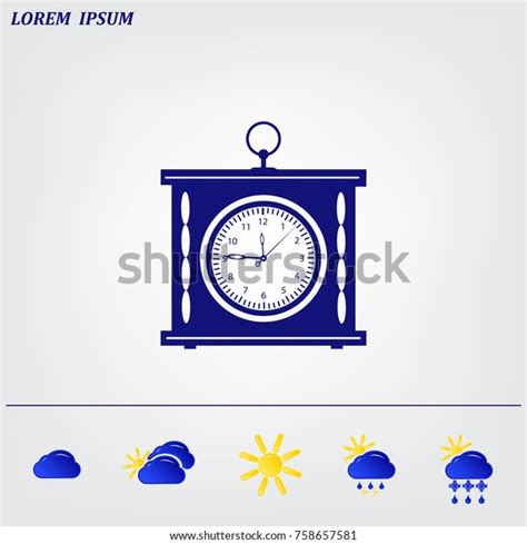 Elegant Roman Numeral Clock Vector Illustration Stock Vector Royalty