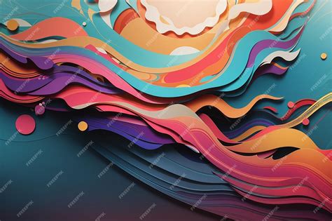 Premium Photo Abstract Colorful Technology Wevy Backgroud Concept