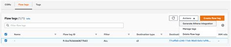 analyze vpc flow logs with point and click amazon athena integration