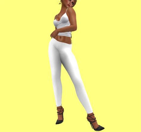 Second Life Marketplace White Leggings