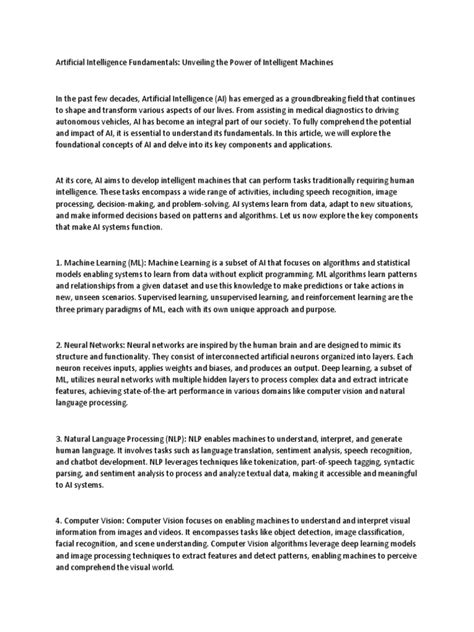 artificial intelligence fundamentals pdf machine learning