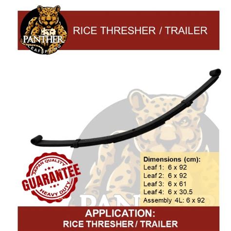 Molye Leaf Spring Assembly For Rice Thresher Trailer Matibay